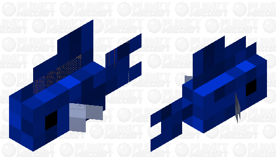 Sapphire Betta Fish Minecraft Mob Skin