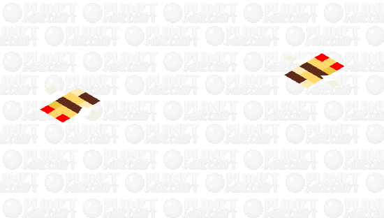 Small Angry Pollen Bee Minecraft Mob Skin