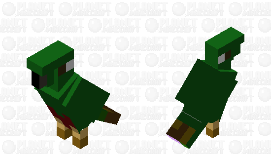 Maroon-bellied conure Minecraft Mob Skin