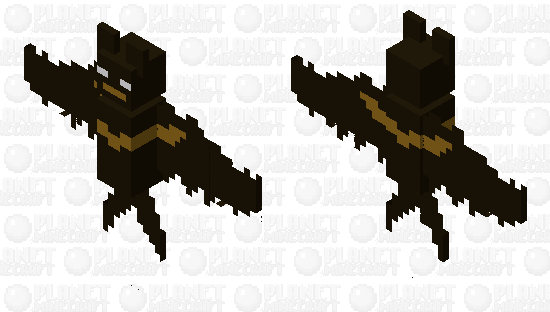 Bat with a Batman Logo Minecraft Mob Skin