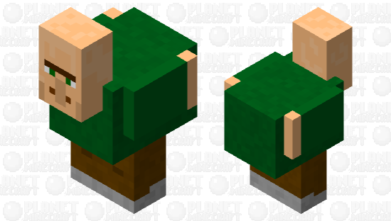 So, I learned about HD skins and decided to remake the chicken villager ...