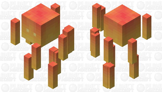 Fire Element Minecraft Mob Skin