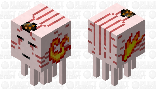 Flaming ghast Minecraft Mob Skin