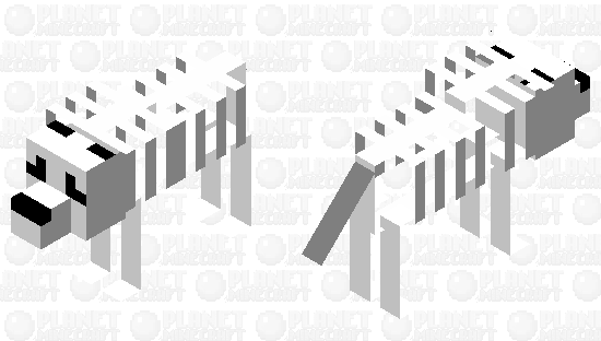 Skeleton dog Minecraft Mob Skin