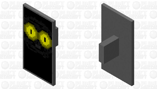 Black cat shield Minecraft Mob Skin