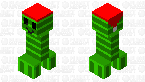 Christmas creeper Minecraft Mob Skin