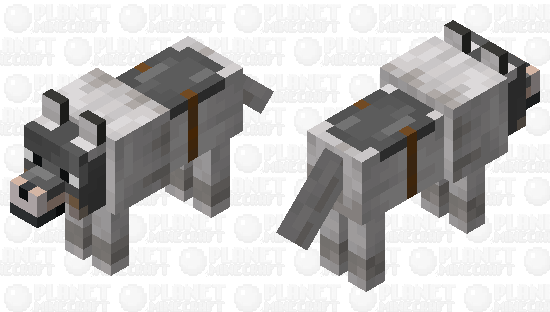 Armored Dog Minecraft Mob Skin