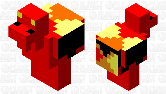 fire chicken Minecraft Mob Skin
