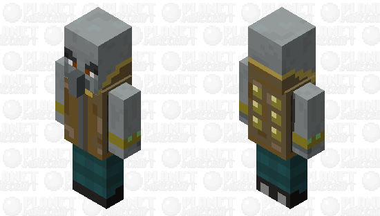 Vindicator Outlaw Minecraft Mob Skin