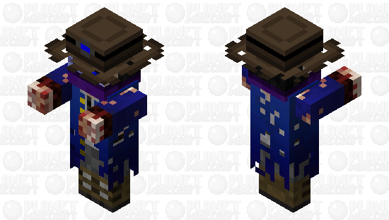 Pirate Zombie Wandering Trader Minecraft Mob Skin