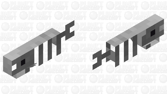 Skeletal Cod Minecraft Mob Skin