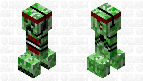 Commando Creeper Minecraft Mob Skin