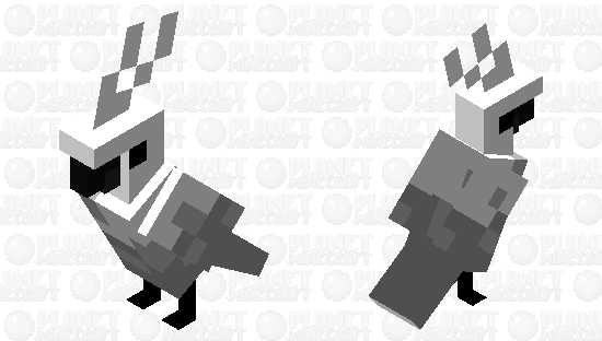 Snowy Bird Minecraft Mob Skin