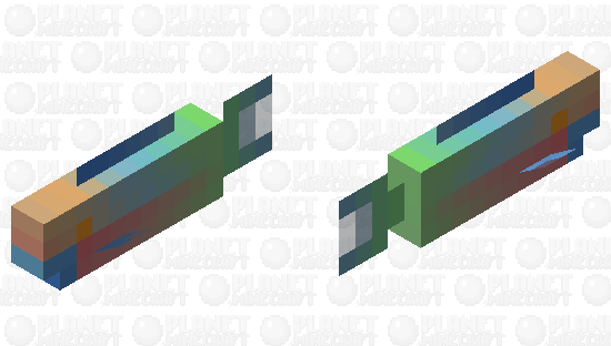 rainbow parrotfish Minecraft Mob Skin