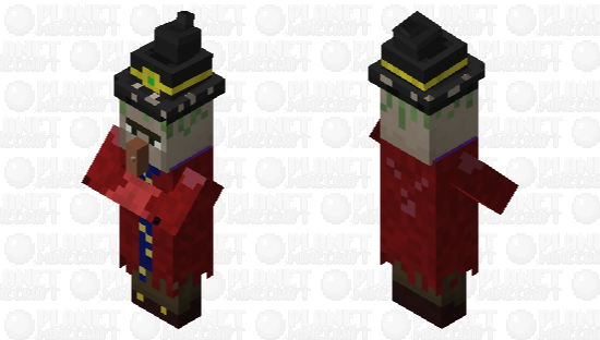 Outcast wizard Minecraft Mob Skin