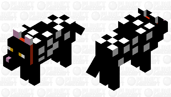 Spotted Pup Minecraft Mob Skin