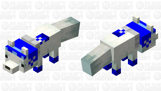 Cozy Snow Fox Minecraft Mob Skin