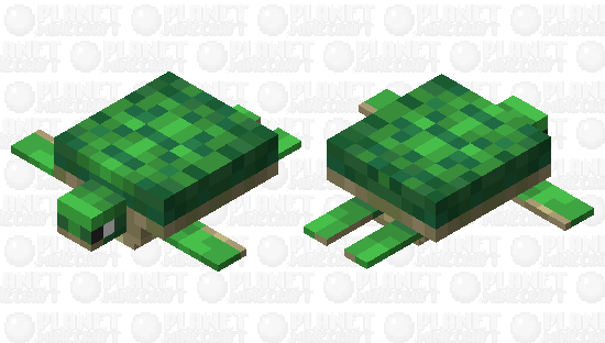 8-Bit Turtle Minecraft Mob Skin