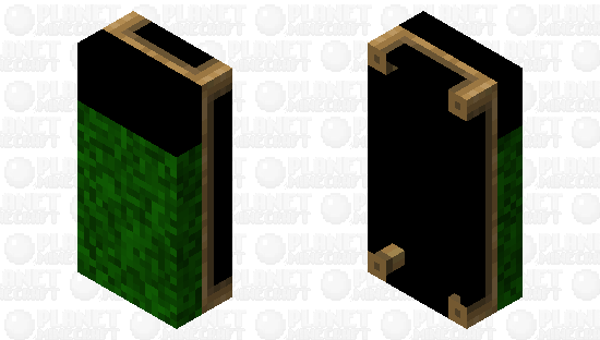 Green and black bed Minecraft Mob Skin
