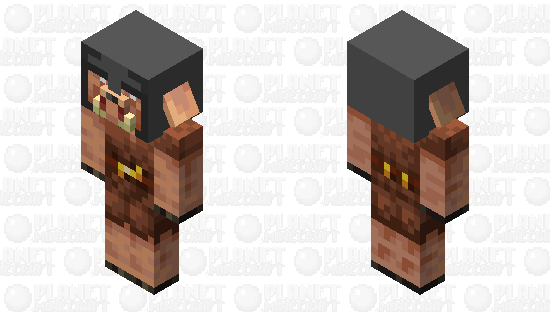 Netherite helmet Piglin Minecraft Mob Skin