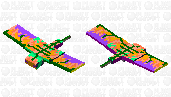 A phantom with a horrible colour pallet Minecraft Mob Skin