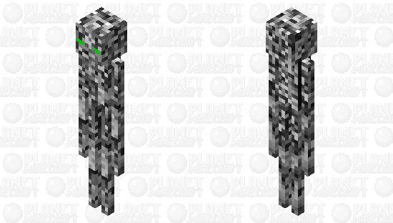 White Enderman Minecraft Mob Skin