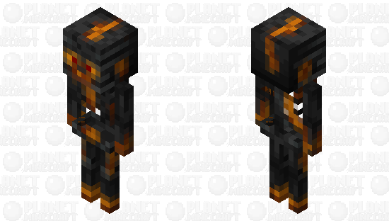 Melting Wither Skeleton Minecraft Mob Skin