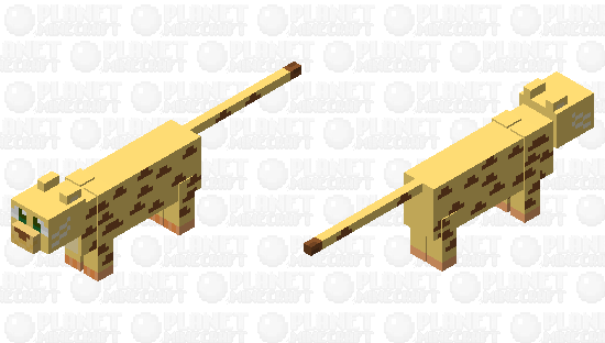 Cartoon ocelot Minecraft Mob Skin