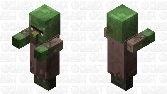 Programmer Art Zombie Shepherd Minecraft Mob Skin