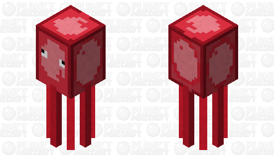 Red Squid Minecraft Mob Skin