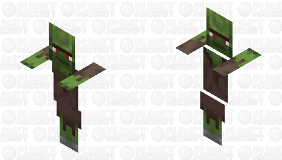 2d zombie villager Minecraft Mob Skin