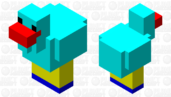 a bright chicken Minecraft Mob Skin