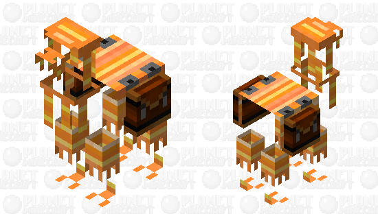 Orange Carpet Outfit for Birds Minecraft Mob Skin