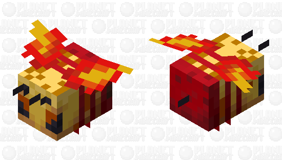 Flame-Fire Elemental 4 Minecraft Mob Skin