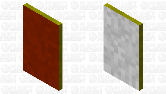 Gold Trim Red Cape With White Front (Looks cool I swear) Minecraft Mob Skin