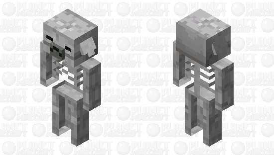 Skeletonfied piglin Minecraft Mob Skin