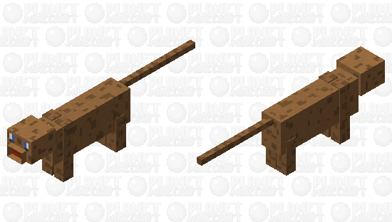 Chocolate-chipped Cat Minecraft Mob Skin