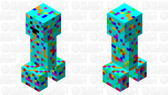 Party Creeper! Minecraft Mob Skin