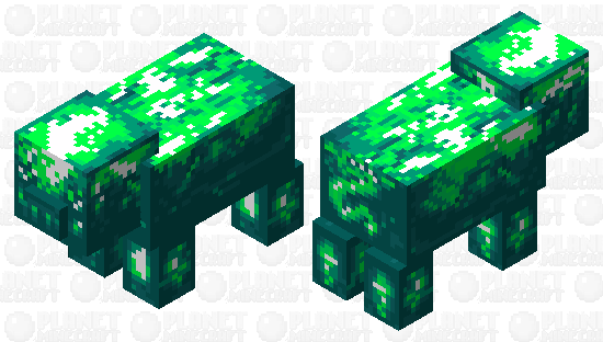 PixelGreen Pig Minecraft Mob Skin
