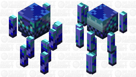 Blue fire Blaze Minecraft Mob Skin