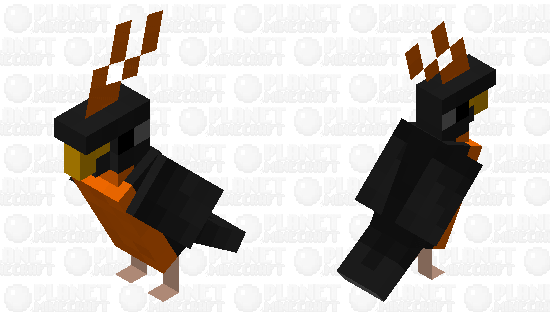 Robin Bird (Parrot Remake) Minecraft Mob Skin
