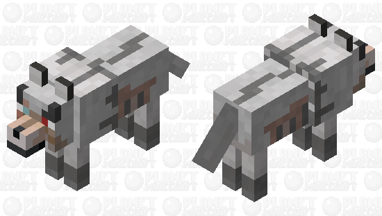 angry wolf Minecraft Mob Skin