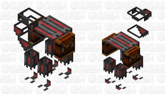 Gray Carpet Outfit for Birds Minecraft Mob Skin