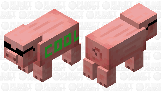 Cool Pig Minecraft Mob Skin