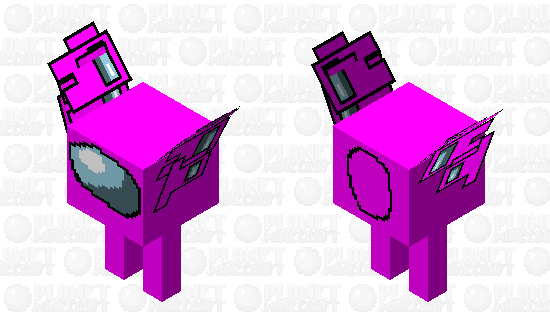 Among Us Pink Minecraft Mob Skin