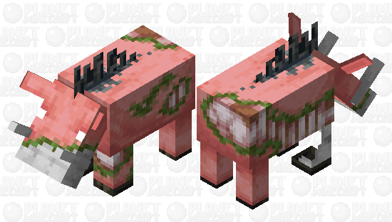 Tweaked zoglin V2 Minecraft Mob Skin