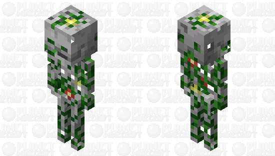 Mossy Skeleton Minecraft Mob Skin