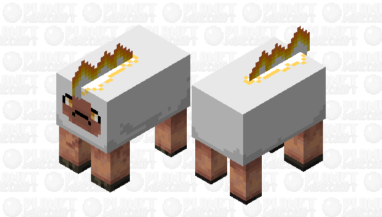 Fire sheep Minecraft Mob Skin
