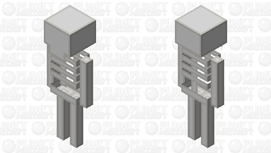 Simplistic Skeleton (Softer Outline) Minecraft Mob Skin
