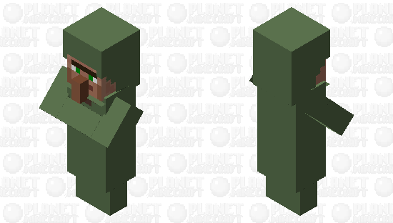 Aldeano antes de la gerra contra los conejos Minecraft Mob Skin